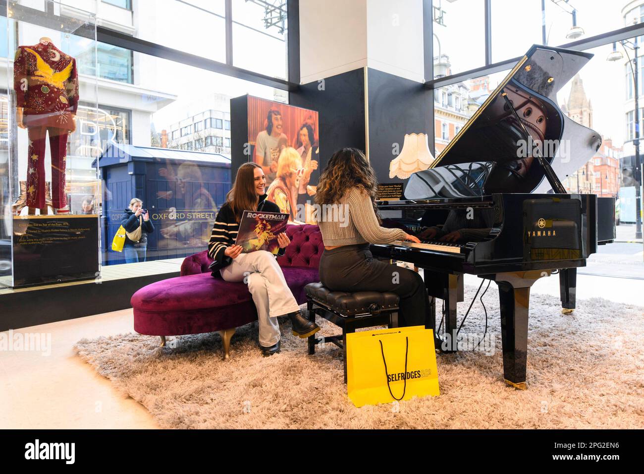 EDITORIAL USE ONLY Ella Cottrell (left) and Camille Roy, from London ...