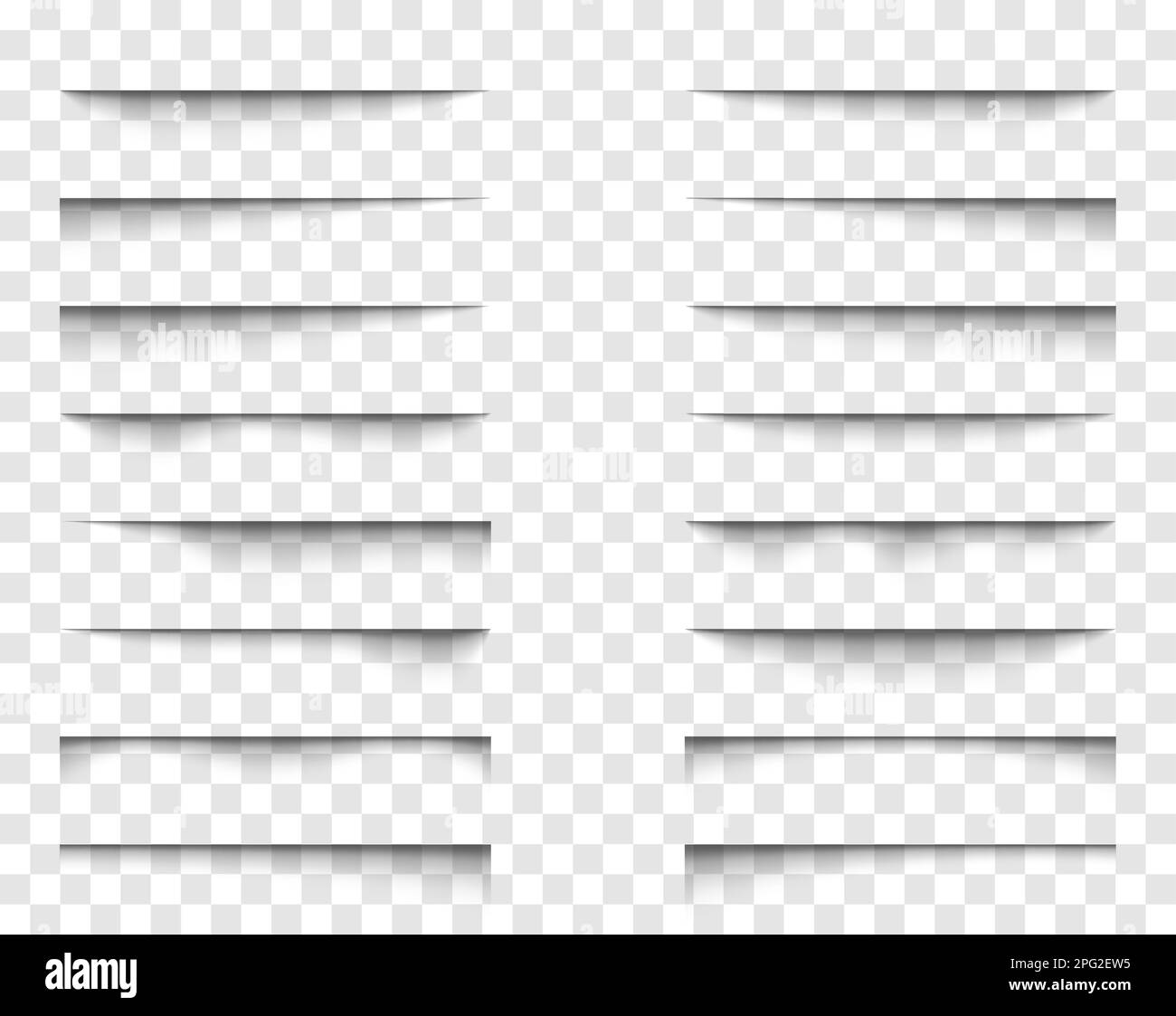 Realistic overlay transparent shadow effects. Vector illustration Stock ...