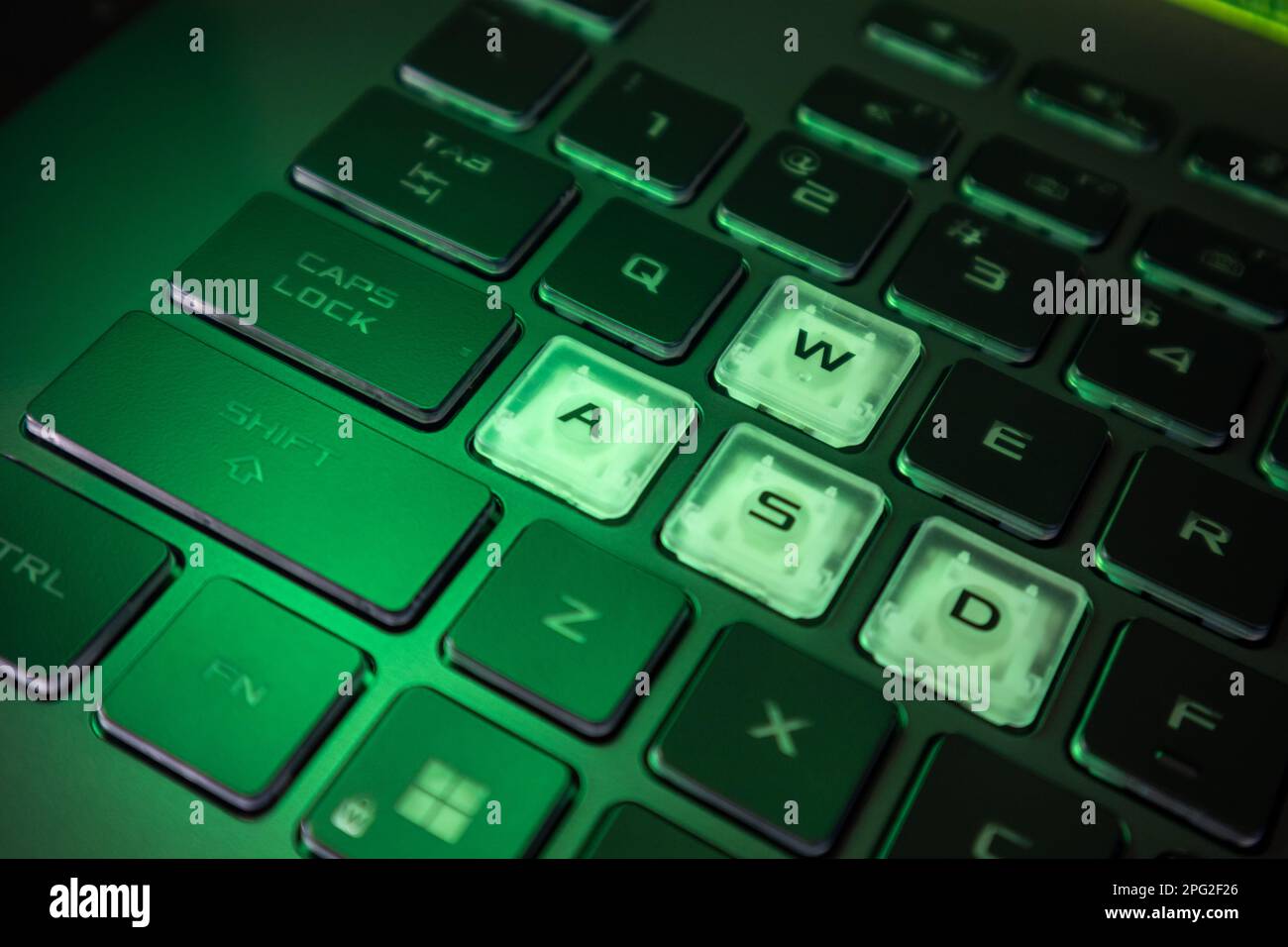 Glowing green neon alphabet letters hi-res stock photography and images ...