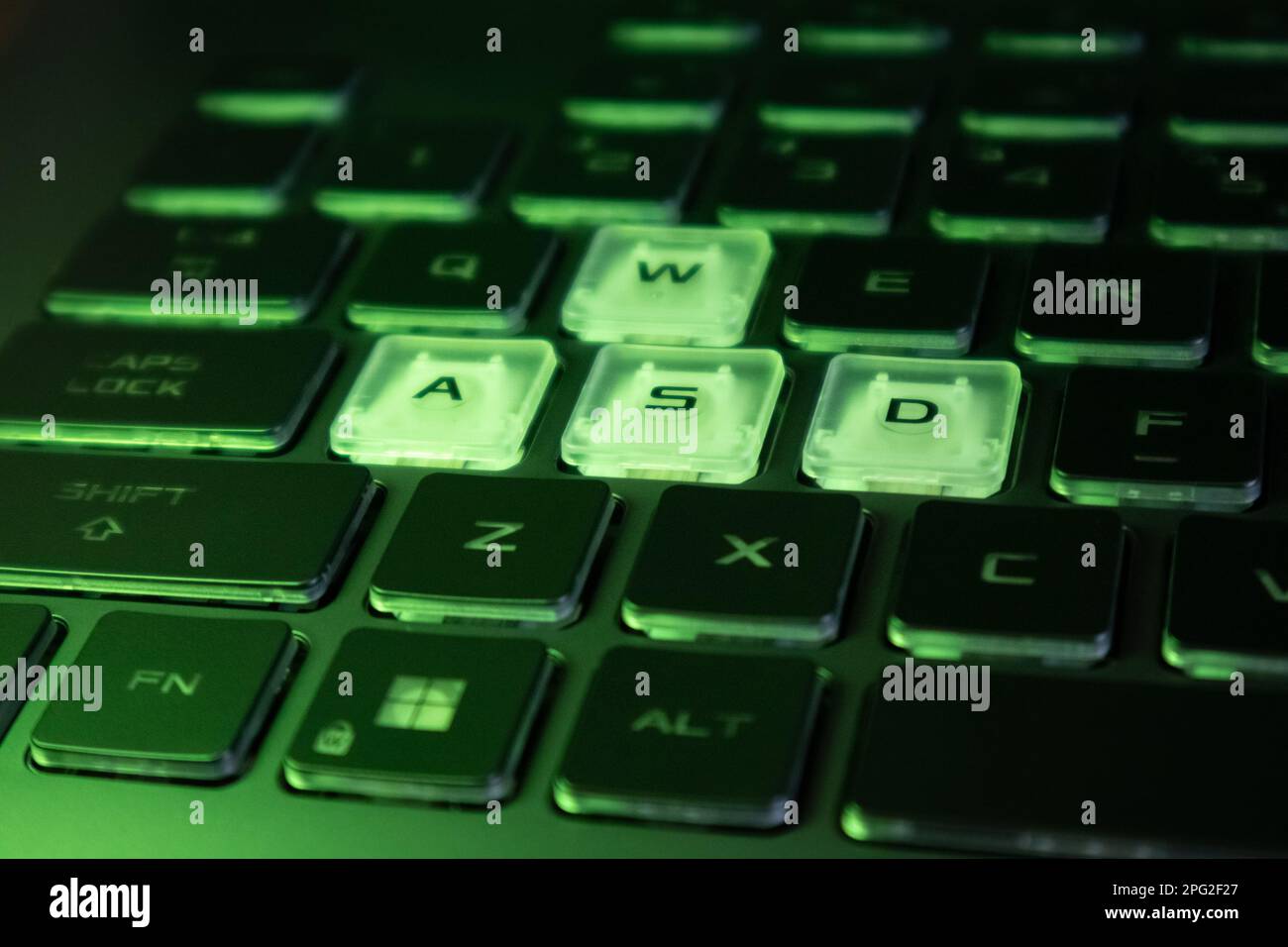 Glowing green neon alphabet letters hi-res stock photography and images ...