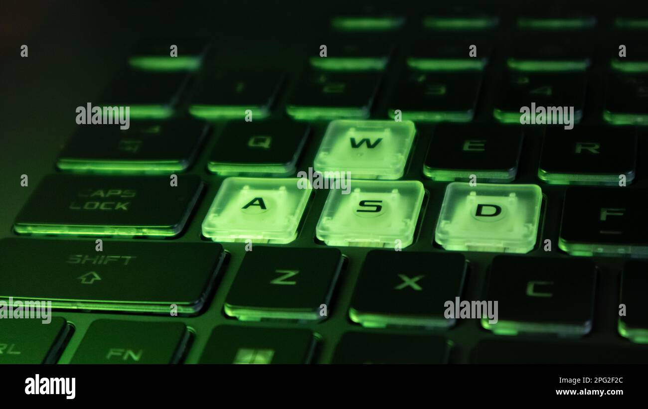 Glowing green neon alphabet letters hi-res stock photography and images ...