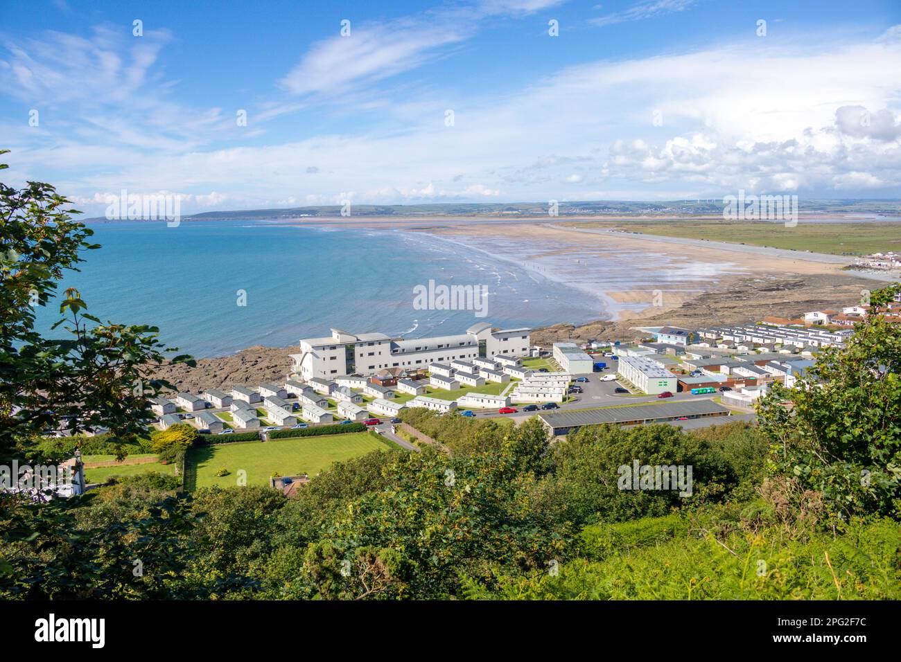 Aerial view of Westward Ho!, North Devon, UK Stock Photo - Alamy