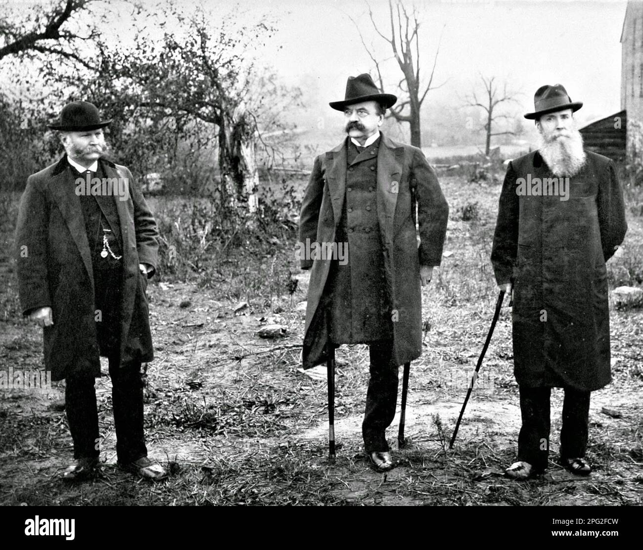 Generals Joseph Carr, Sickles, and Charles Graham in 1886 Stock Photo ...
