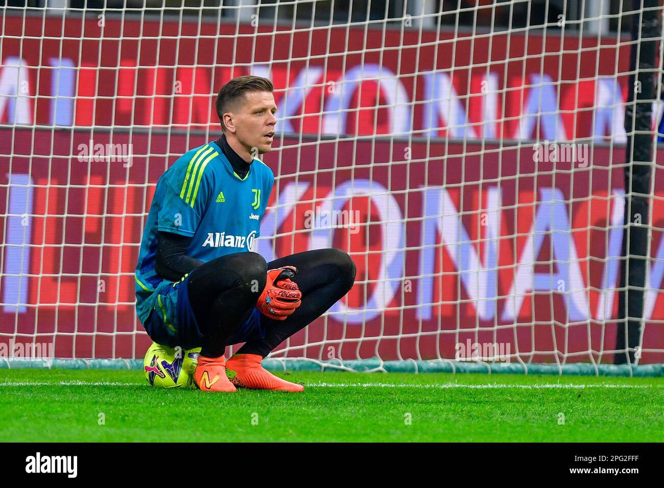 Milano, Italy. 19th Mar, 2023. Goalkeeper Wojciech Szczesny of Juventus ...
