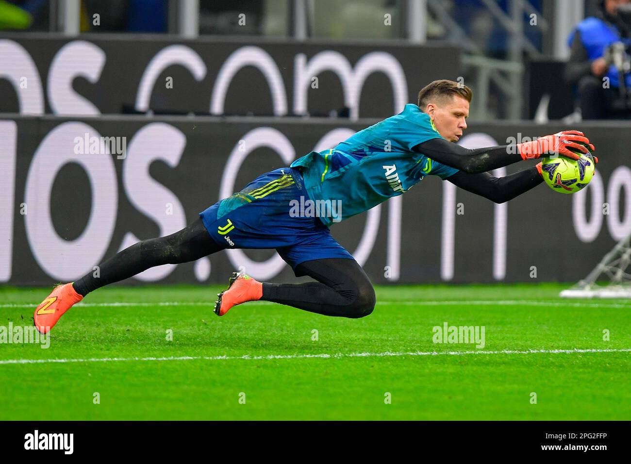 Milano, Italy. 19th Mar, 2023. Goalkeeper Wojciech Szczesny of Juventus ...