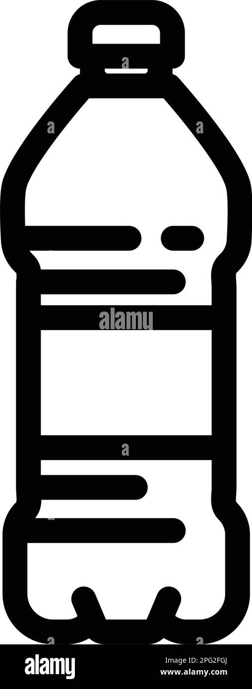 container water plastic bottle line icon vector illustration Stock ...