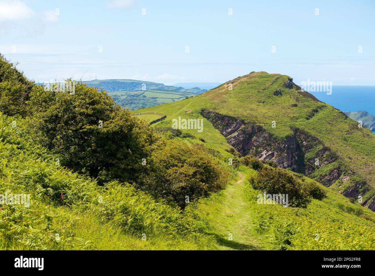 Hangman Point, Combe Martin, Ilfracombe, North Devon, UK Stock Photo ...