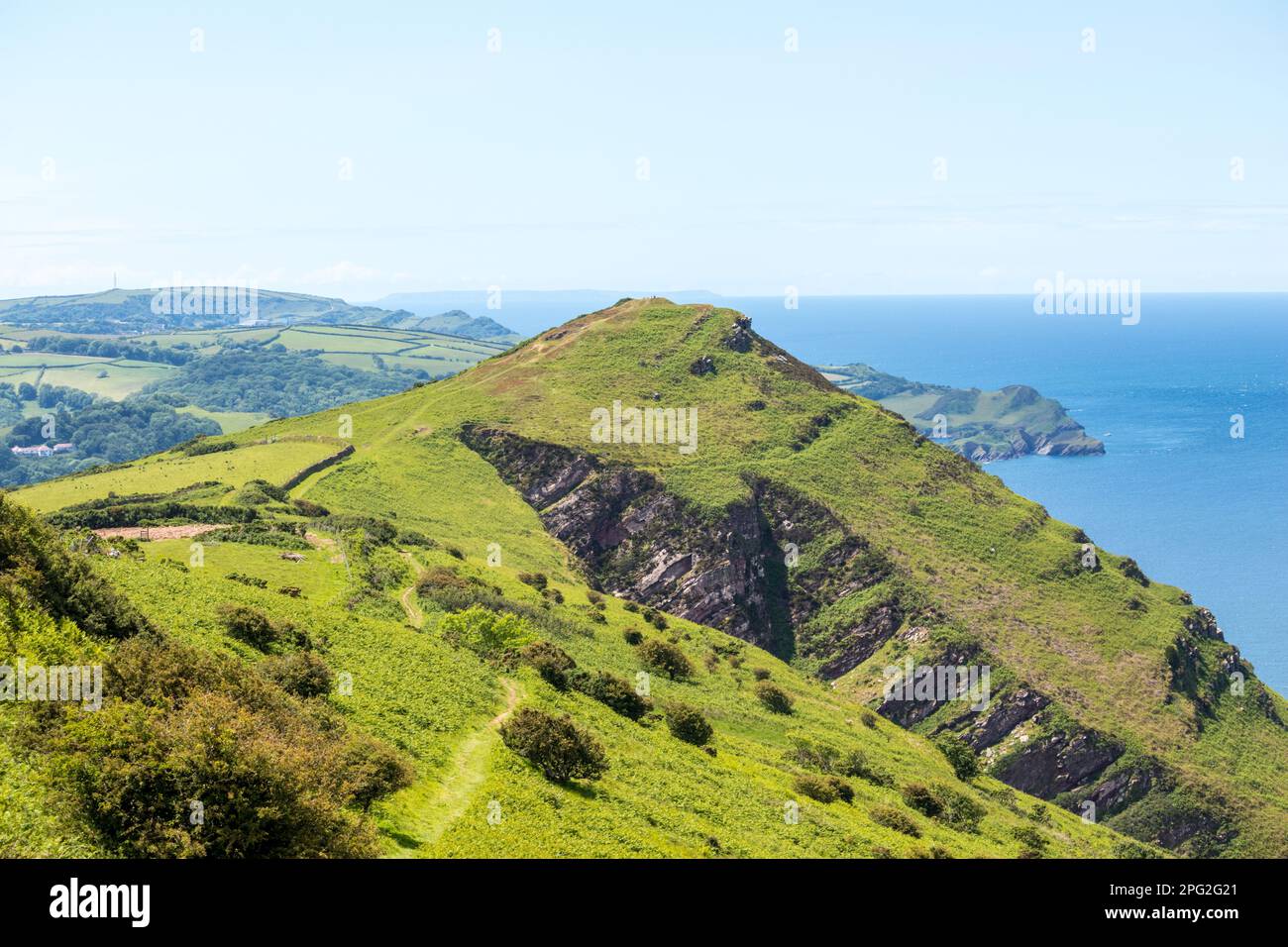 Hangman Point, Combe Martin, Ilfracombe, North Devon, UK Stock Photo ...