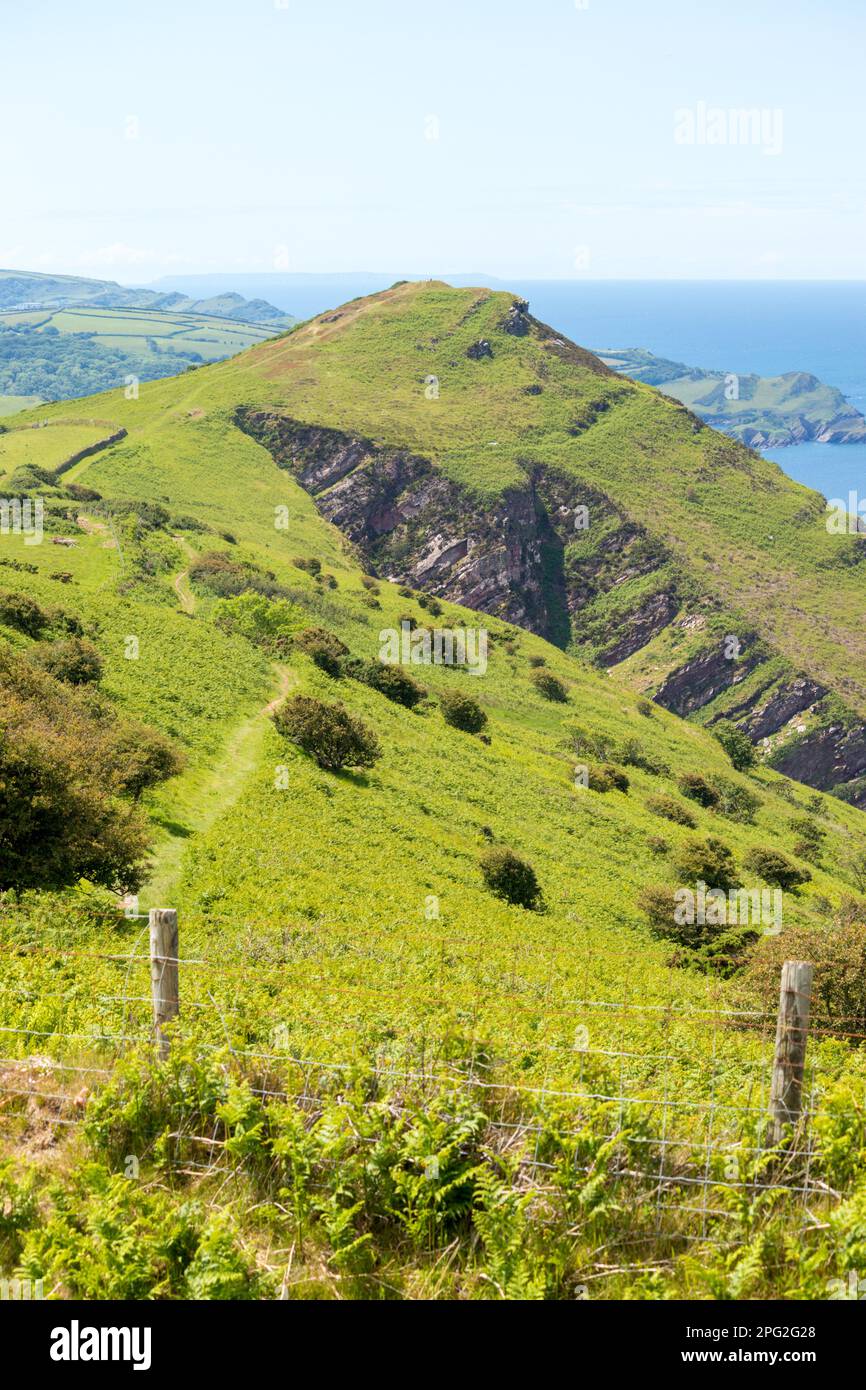 Hangman Point, Combe Martin, Ilfracombe, North Devon, UK Stock Photo ...