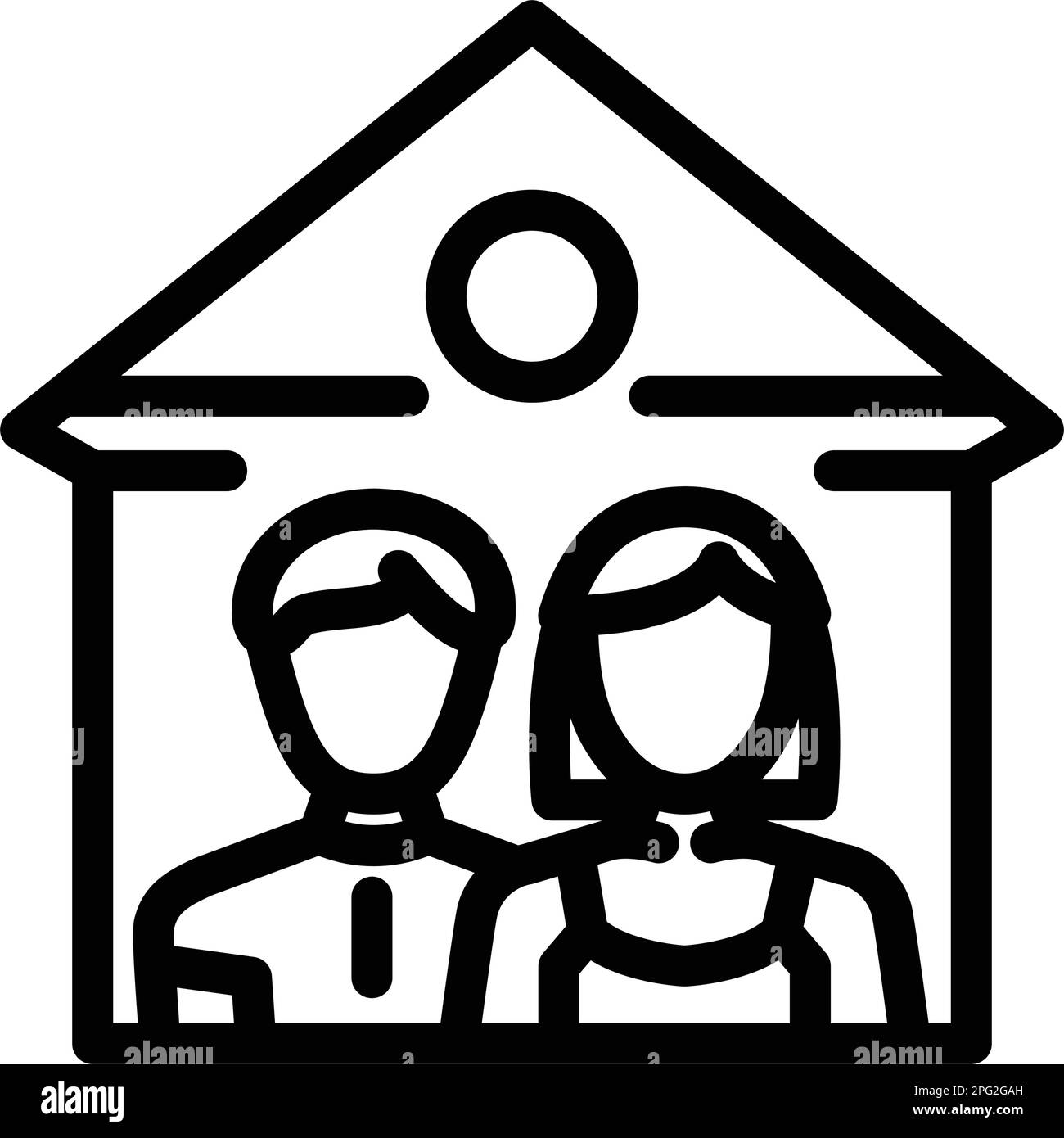 spend time with family headache treatment line icon vector illustration ...