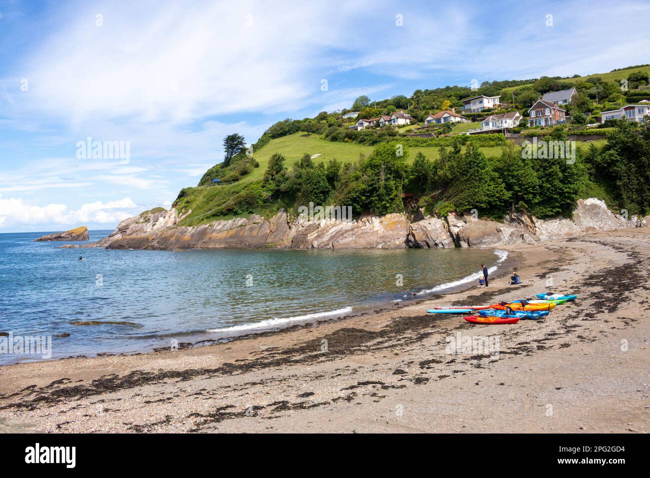Beach at Combe Martin, Ilfracombe, North Devon, UK Stock Photo - Alamy