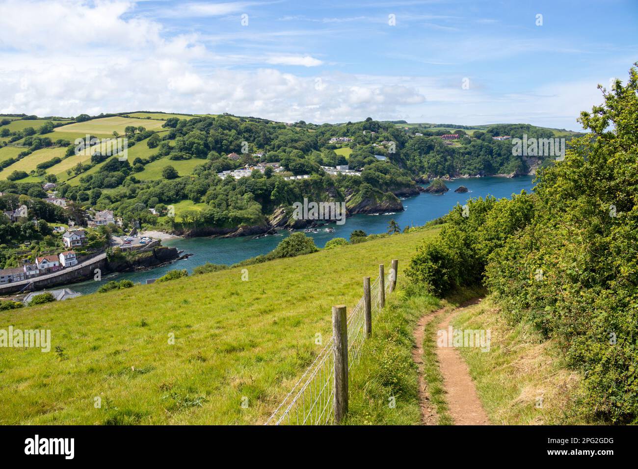 Aerial view of Combe Martin, Ilfracombe, North Devon, UK Stock Photo ...
