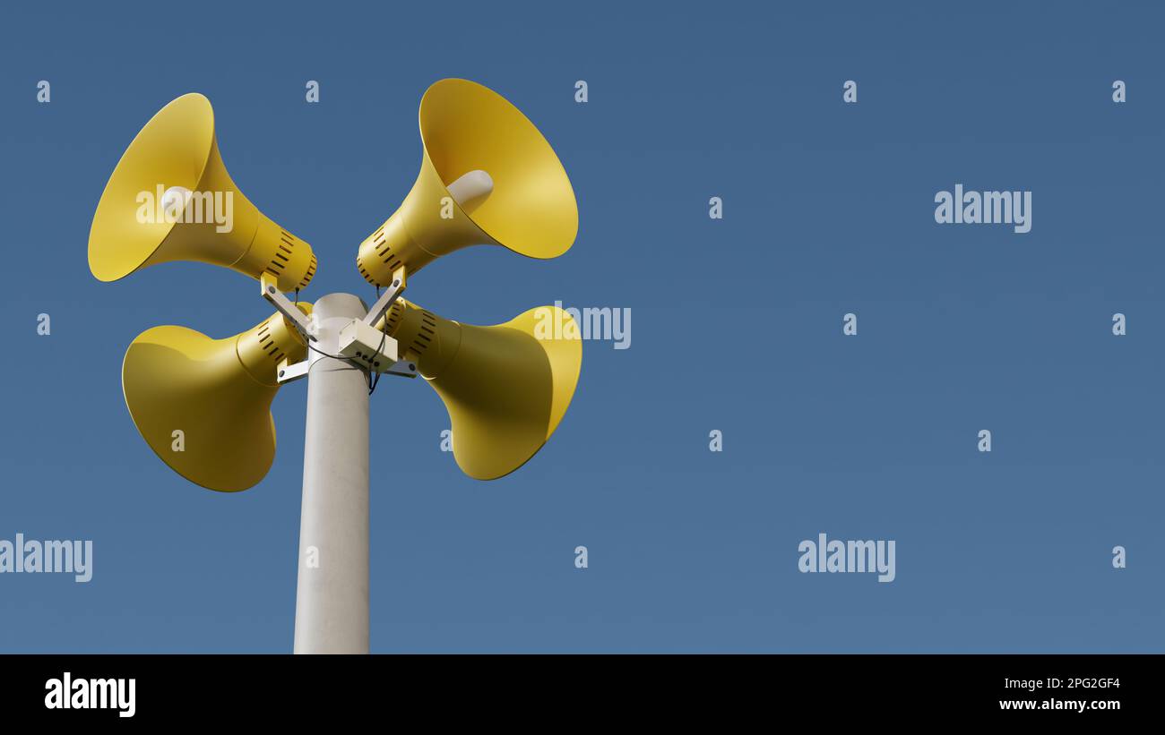 Public address loudspeakers hi-res stock photography and images - Alamy
