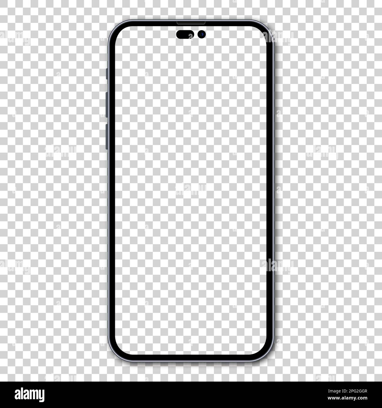 Smartphone blank screen, phone mockup. Template for infographics or ... Smartphone blank screen, phone mockup. Template for infographics or ...