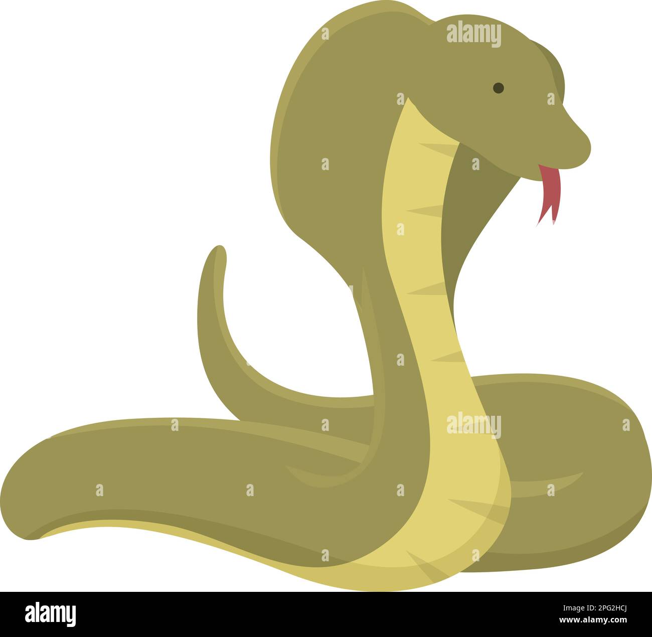 King cobra face icon cartoon vector. Snake head. Venom viper Stock ...