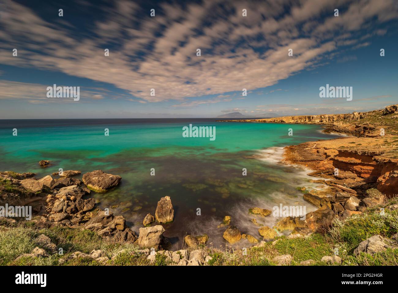 Cala Rossa beach, Sicily Stock Photo - Alamy