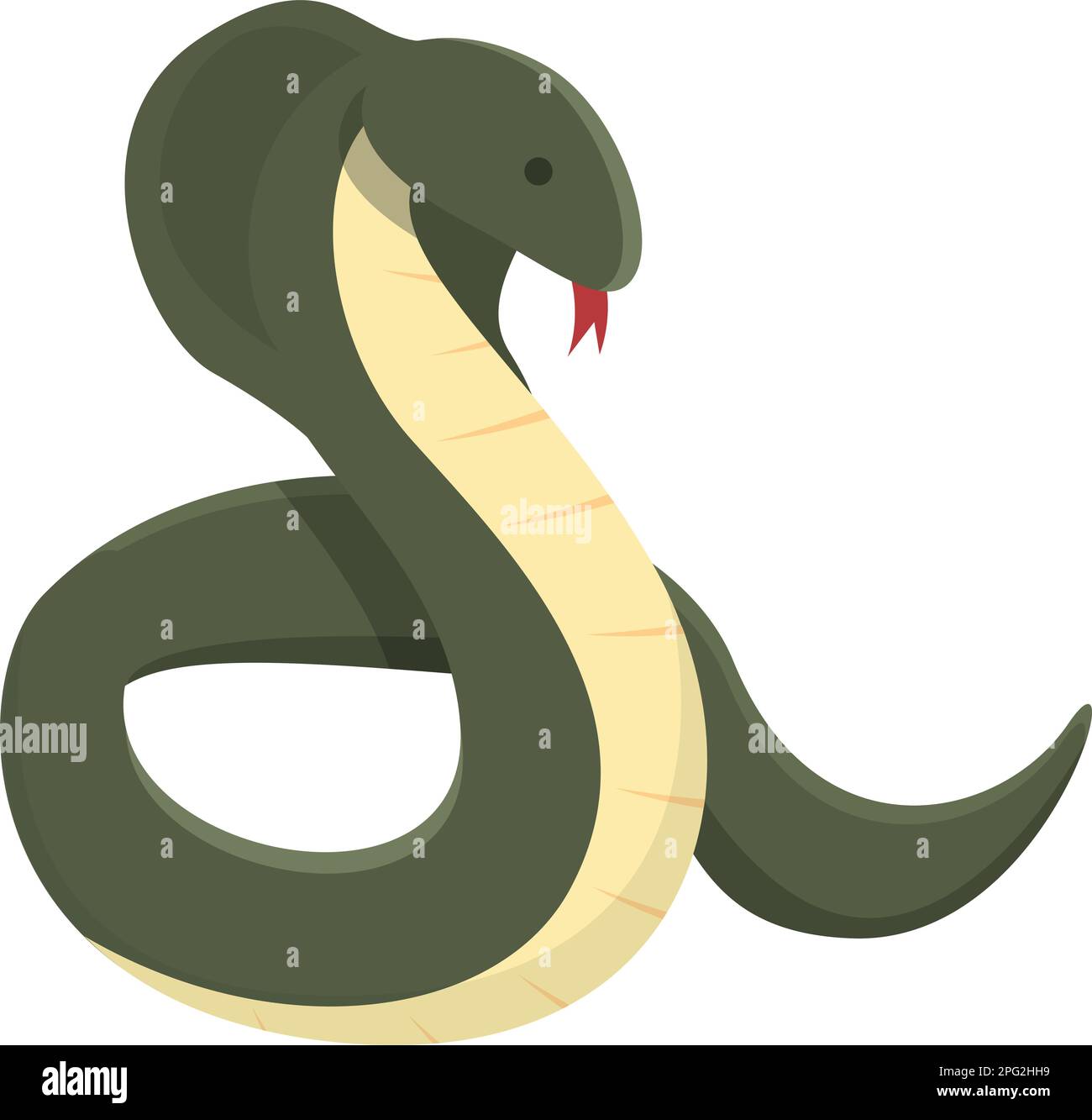 King cobra animal icon cartoon vector. Snake head. Wild viper Stock ...