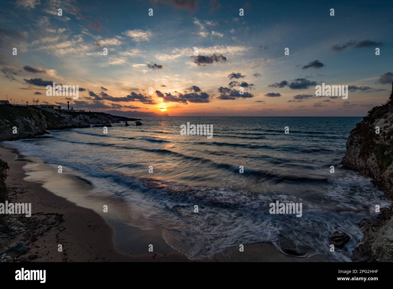 Terrasini stacks sunset hi-res stock photography and images - Alamy