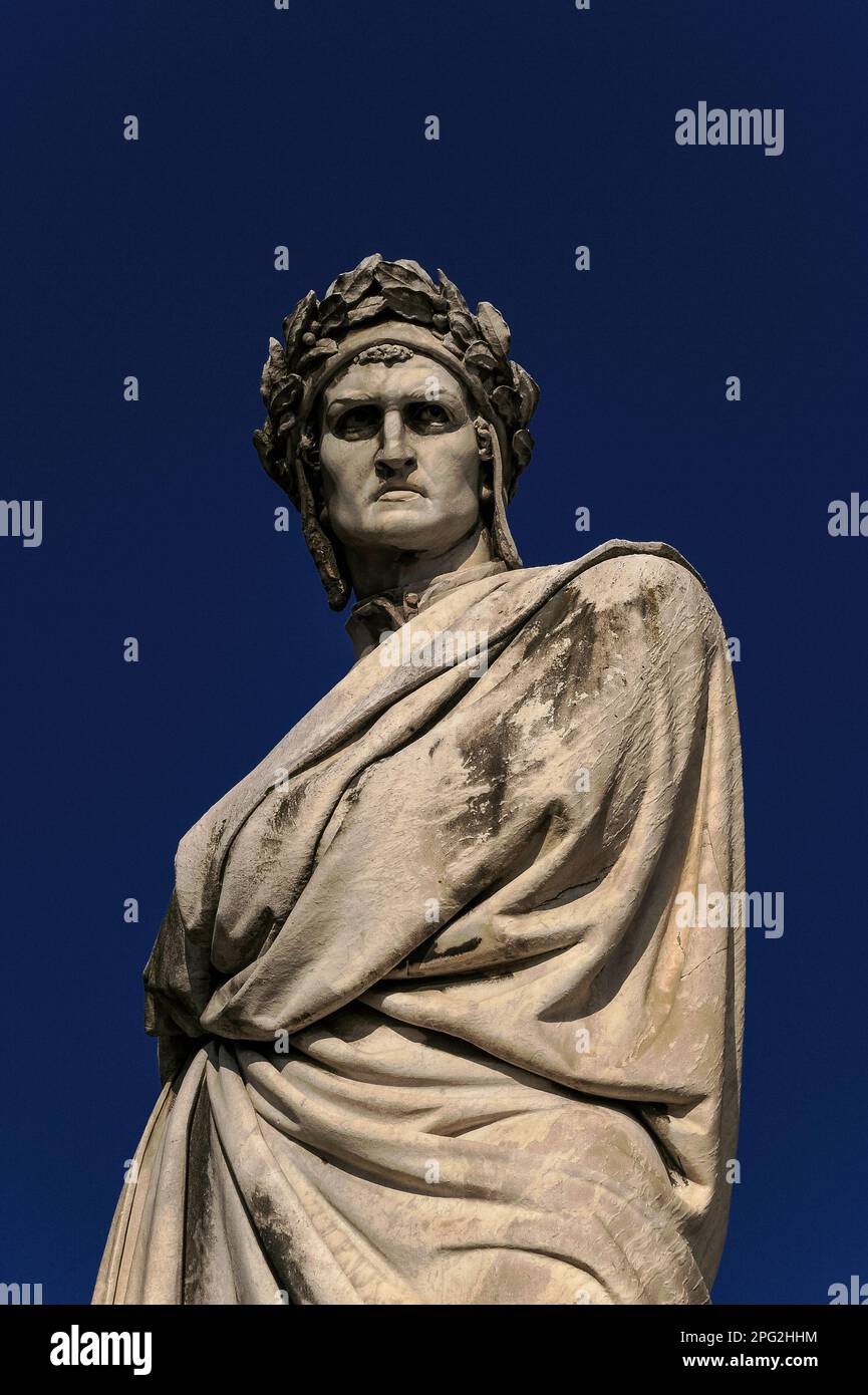 Poet, writer and philosopher Dante Alighieri (c. 1265-1321), author of ...