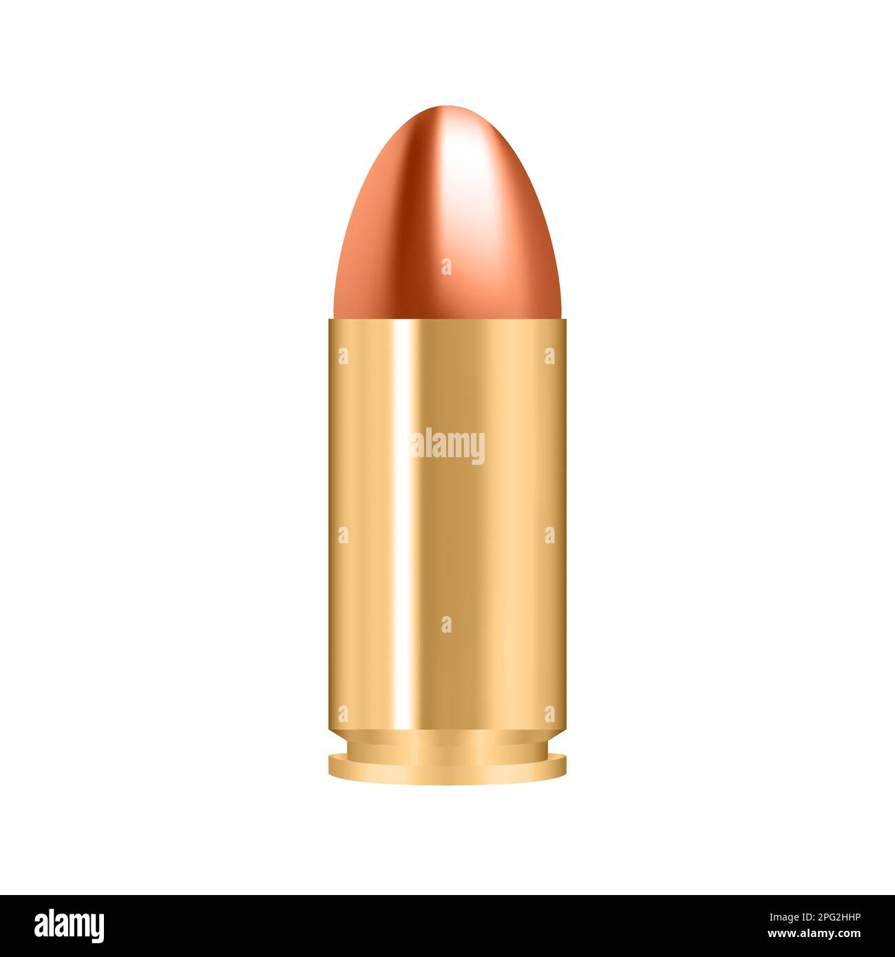 Gun bullet vector isolated illustration. 9 mm. bullet Stock Vector ...