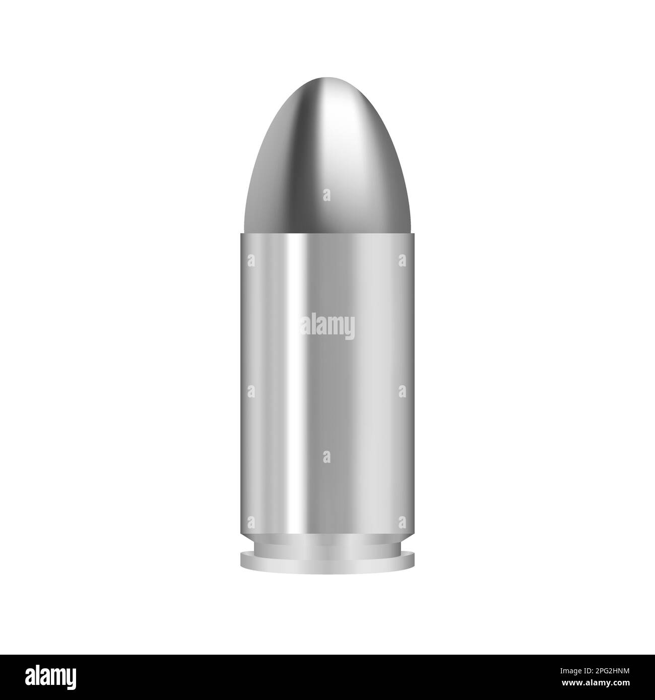 Gun bullet vector isolated illustration. 9 mm. bullet Stock Vector ...