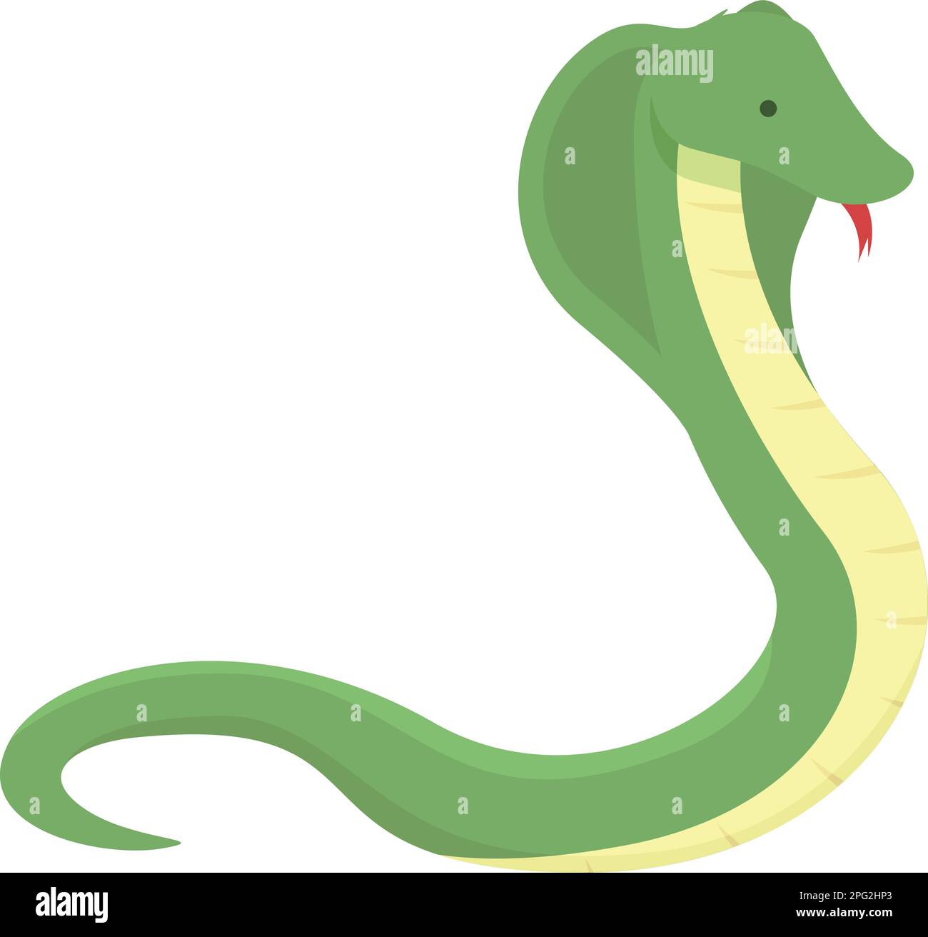 King cobra tattoo icon cartoon vector. Snake head. Venom animal Stock ...