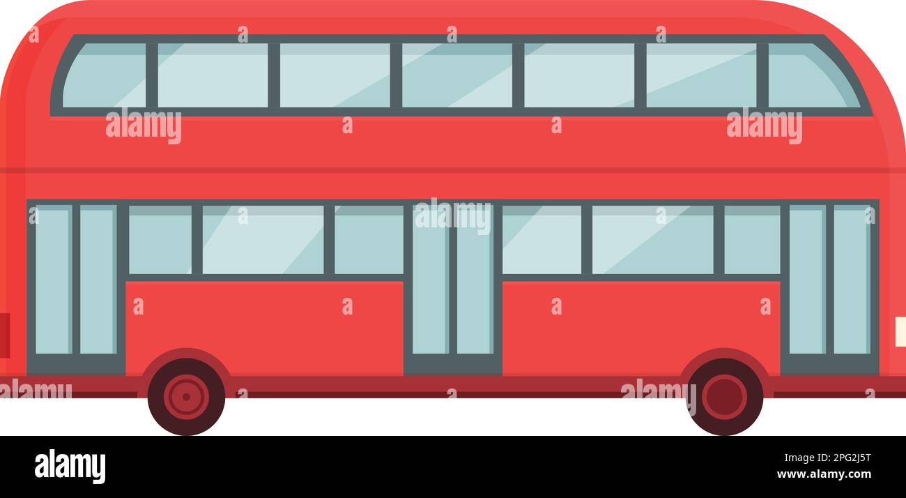 London city bus icon cartoon vector. England tour. Travel street Stock ...