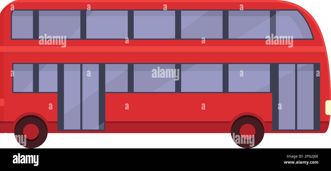 London bus travel icon cartoon vector. Uk tour. City side Stock Vector ...