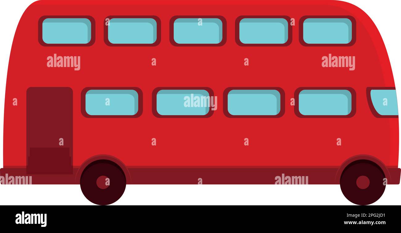 London bus decker icon cartoon vector. England tour. City travel Stock ...