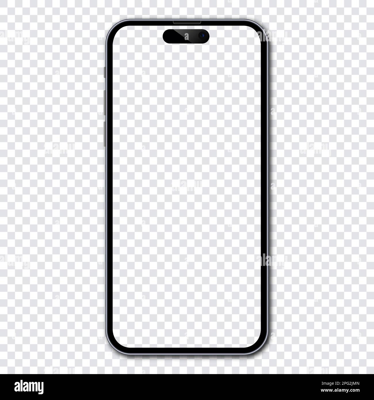 Realistic smartphone mockup. Vector smart phone mockup for ui ux ...