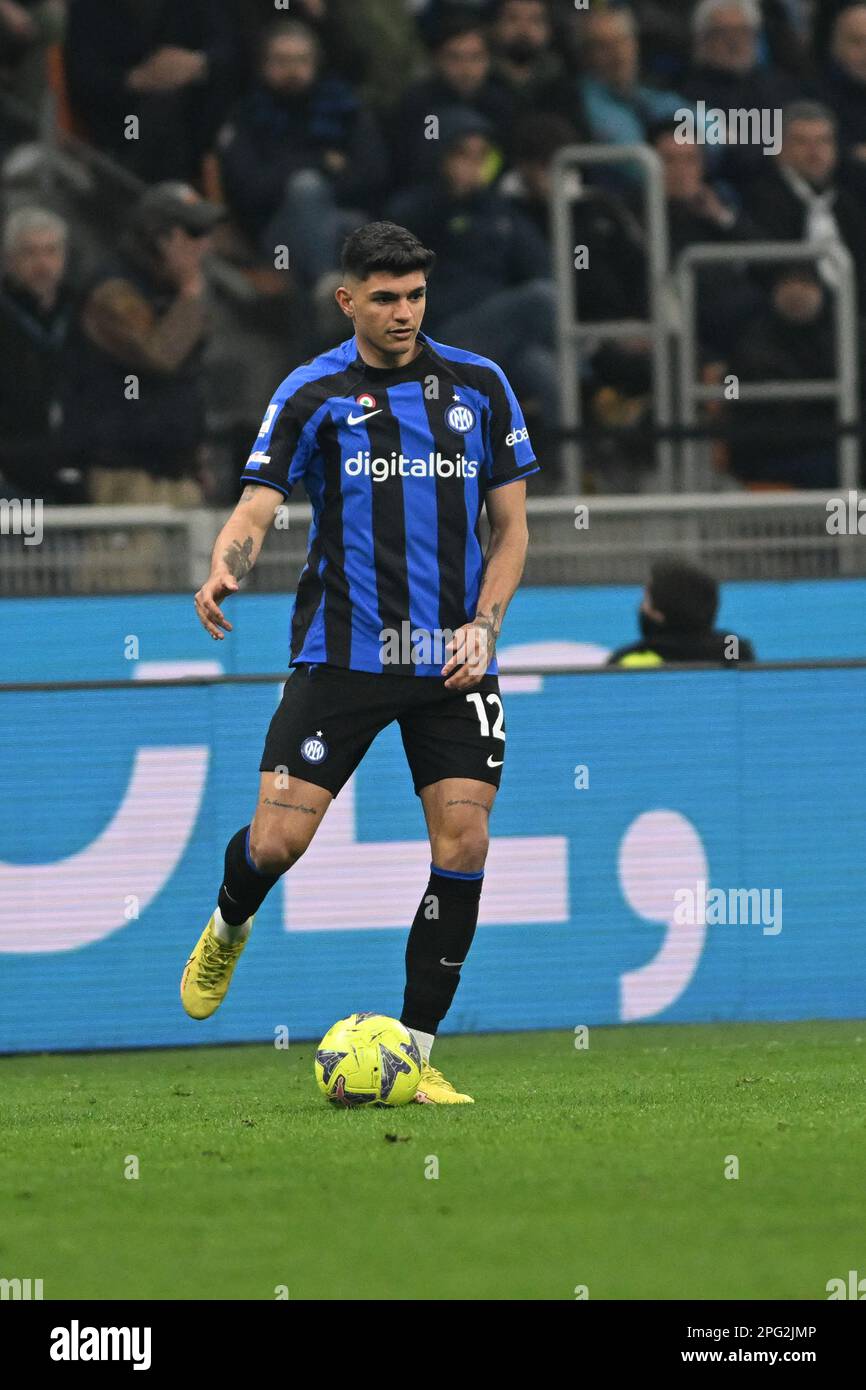 Milan, Italy. 19th March, 2023. Raoul Bellanova of Inter Fc during the ...