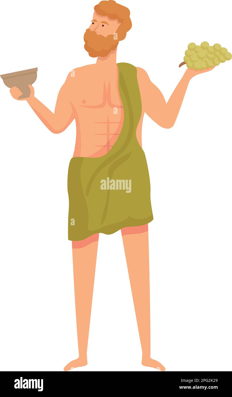 Dionysus icon cartoon vector. Greek god. Olympian myth Stock Vector ...