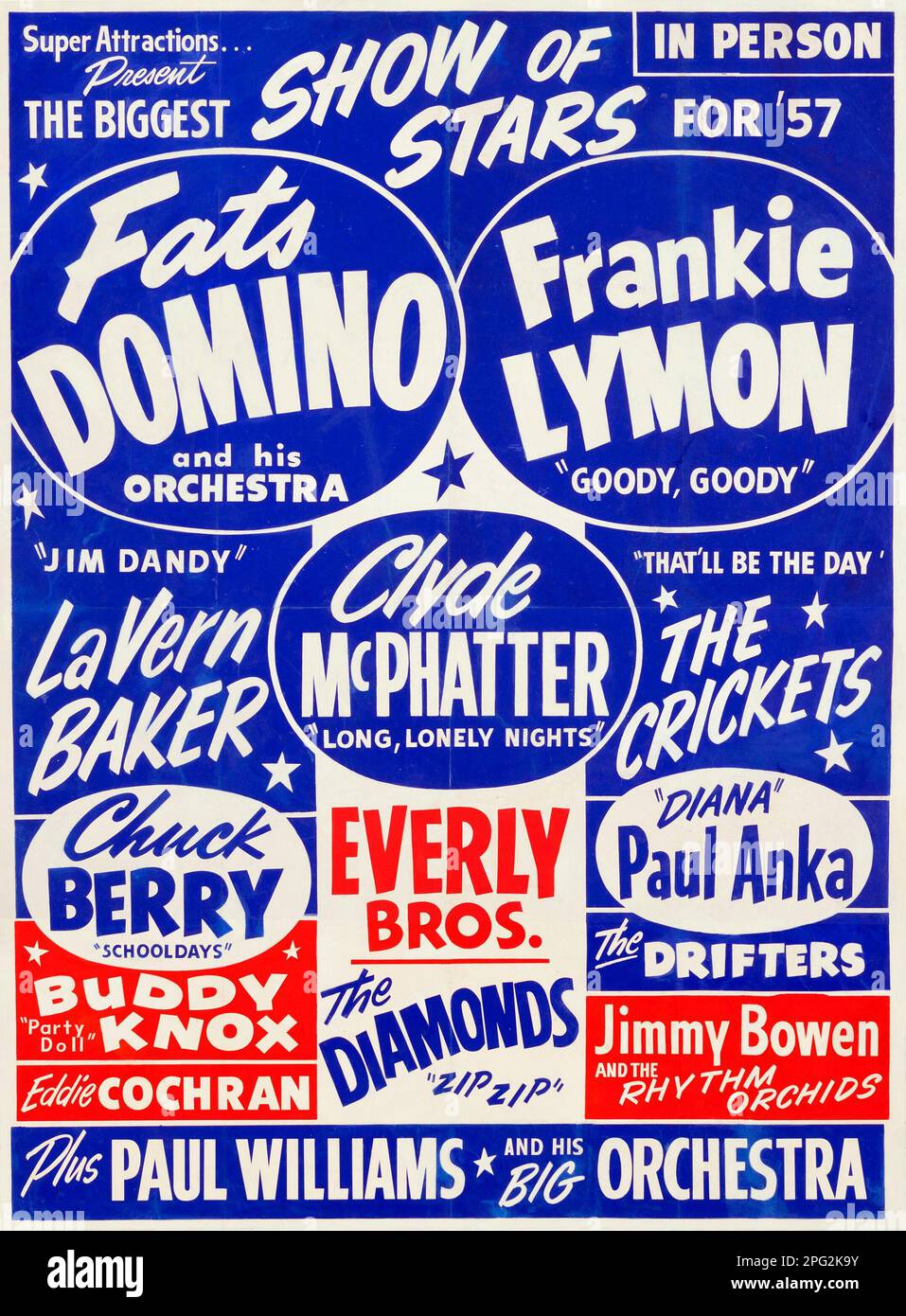 Buddy Holly, Chuck Berry, Eddie Cochran, Paul Anka, Everly Bros. 1957 ...