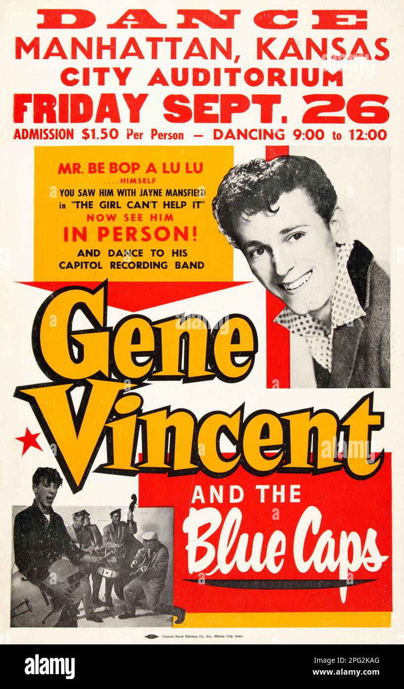 Gene vincent concert poster hi-res stock photography and images - Alamy