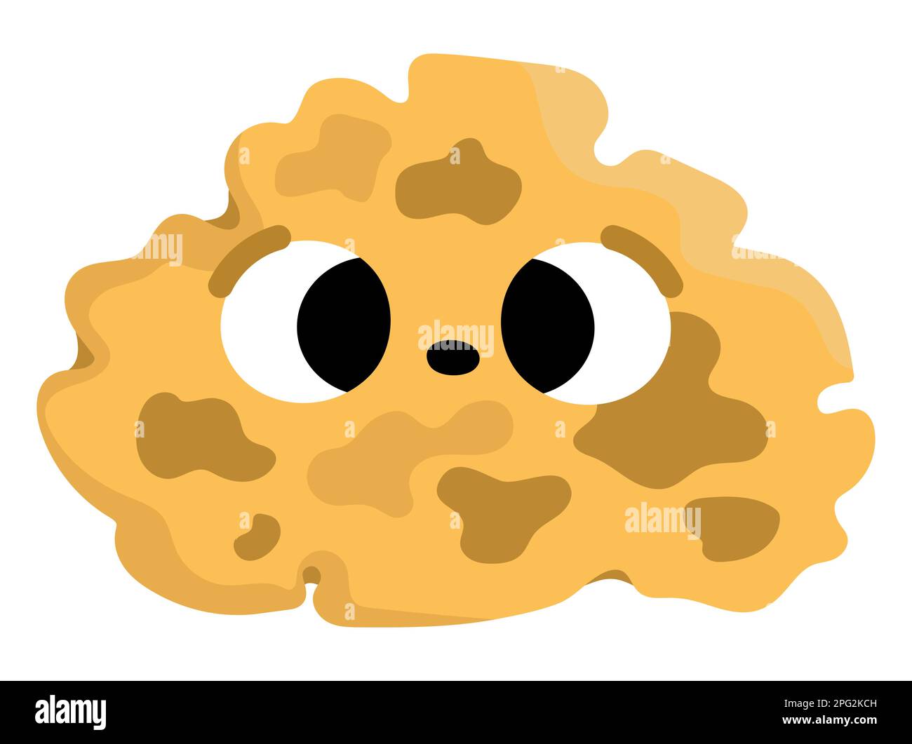 Vector sea sponge icon. Under the sea illustration with cute funny ...