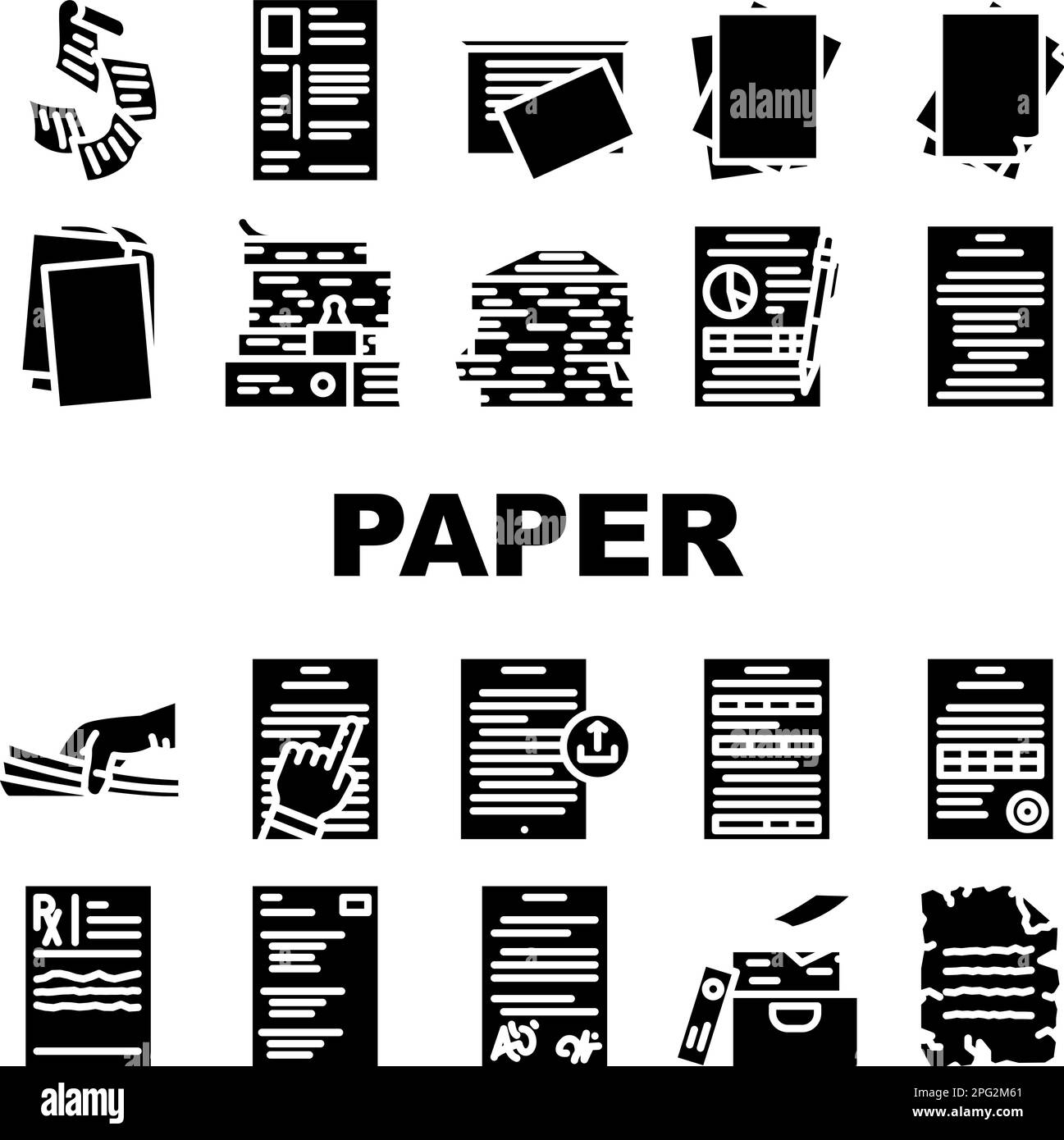 paper white torn empty icons set vector Stock Vector Image & Art - Alamy