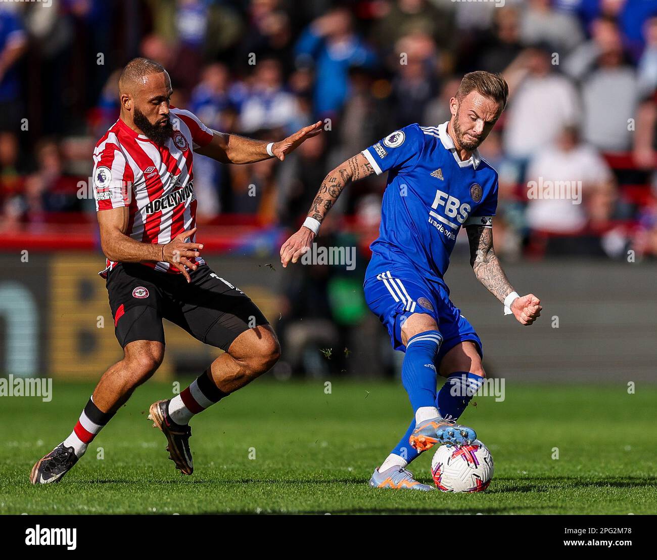 Leicester City's James Maddison during the Premier League match at ...