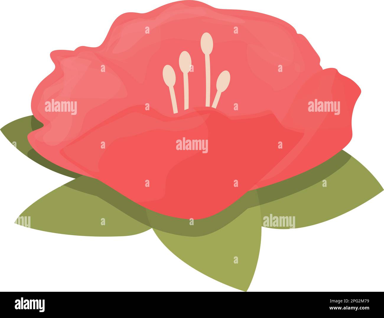 Rhododendron azalea icon cartoon vector. Flower plant. Summer garden ...