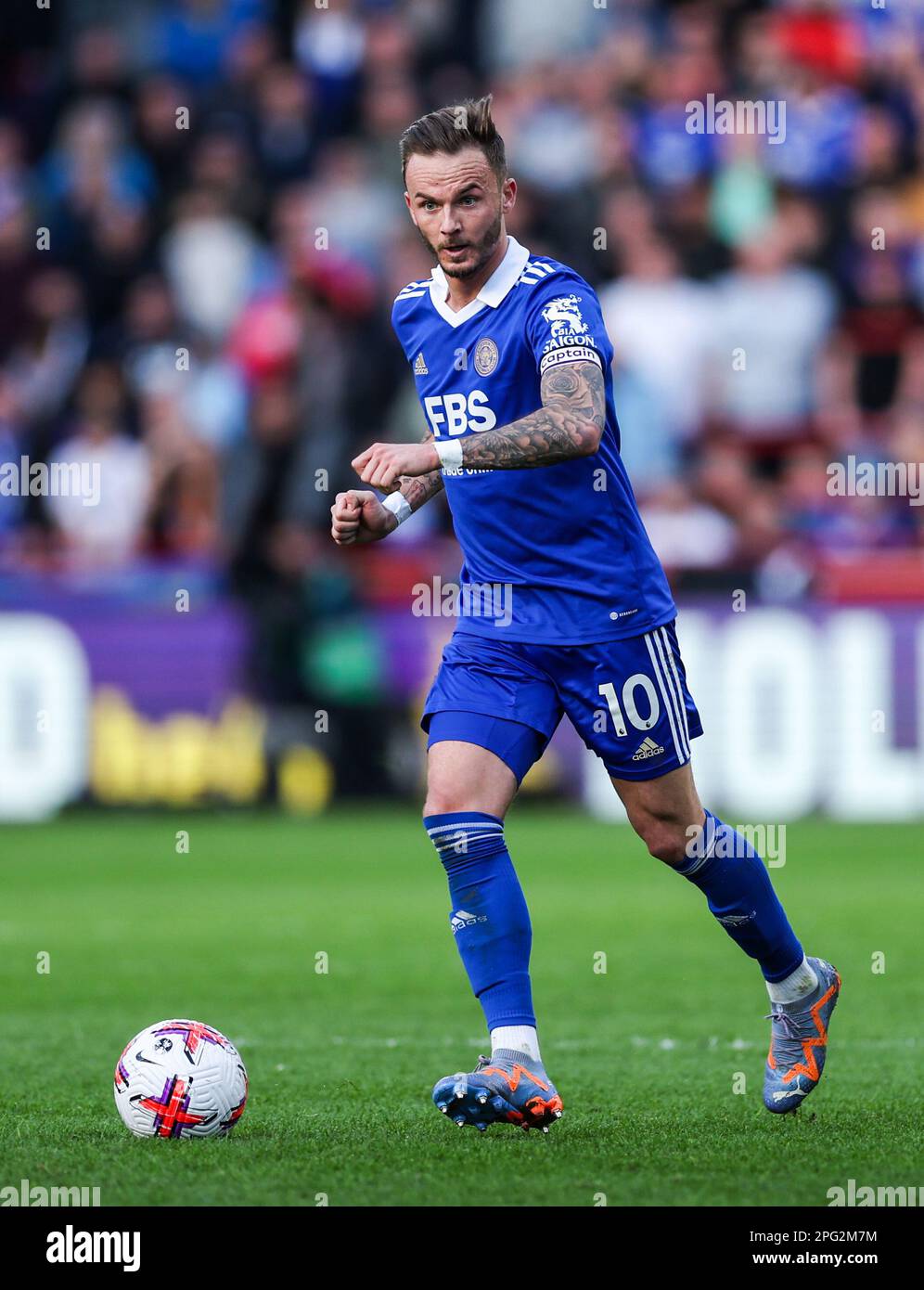 Leicester City's James Maddison during the Premier League match at ...