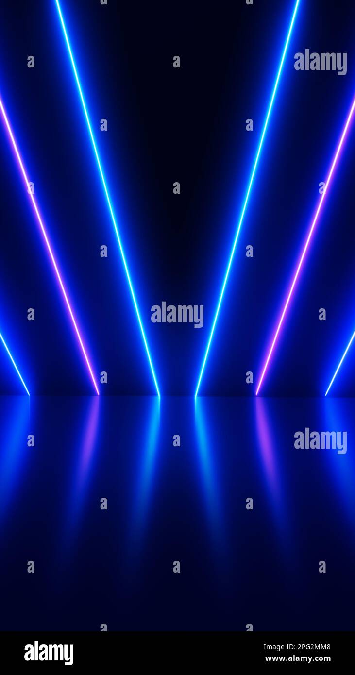 Abstract technology background with colorful light rays motion. ultra ...