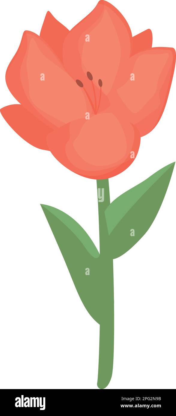 Rhododendron plant icon cartoon vector. Flower bloom. Flora botany ...