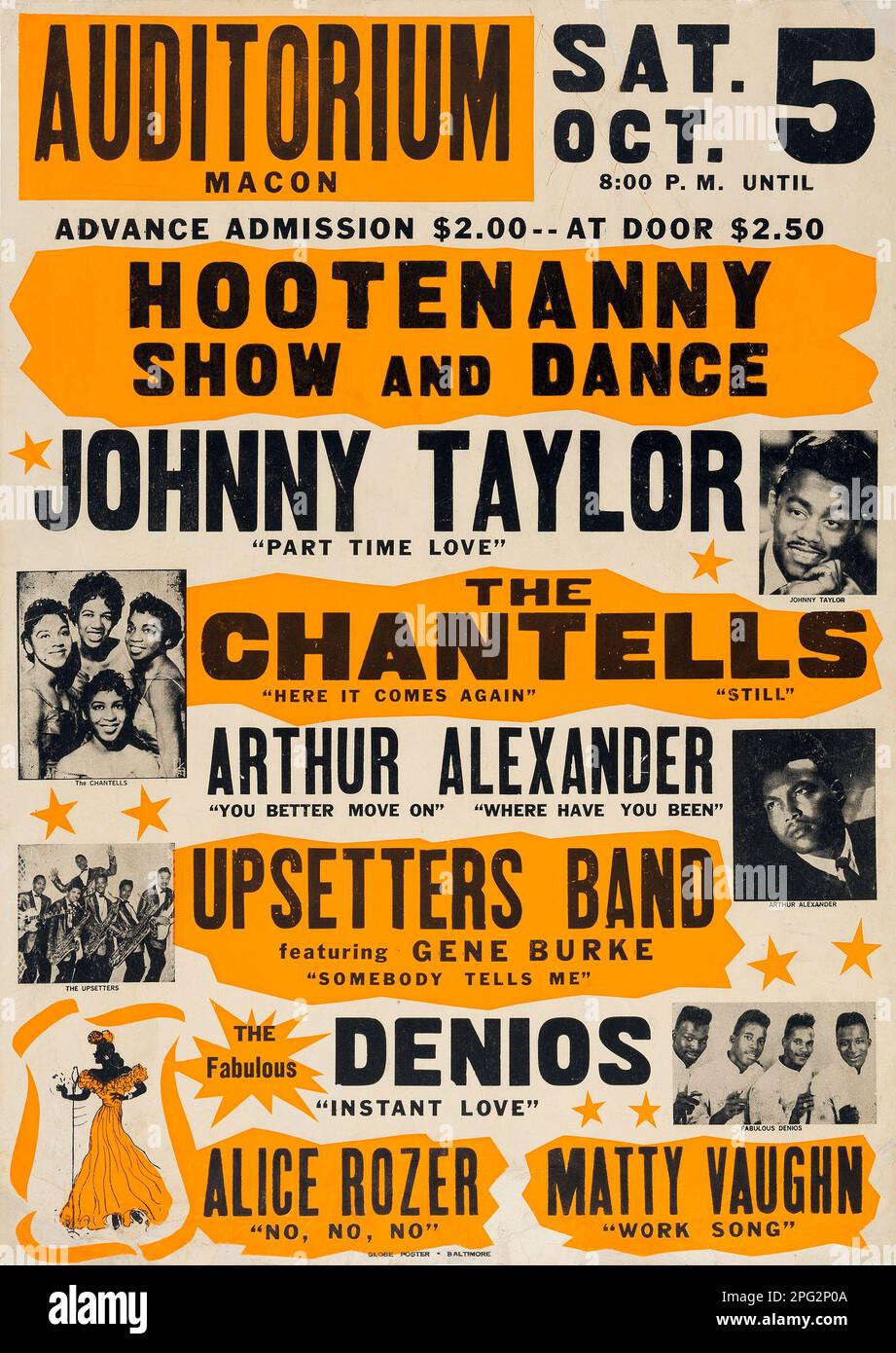 Hootenanny Show and Dance - Johnny Taylor - The Chantells, Auditorium ...