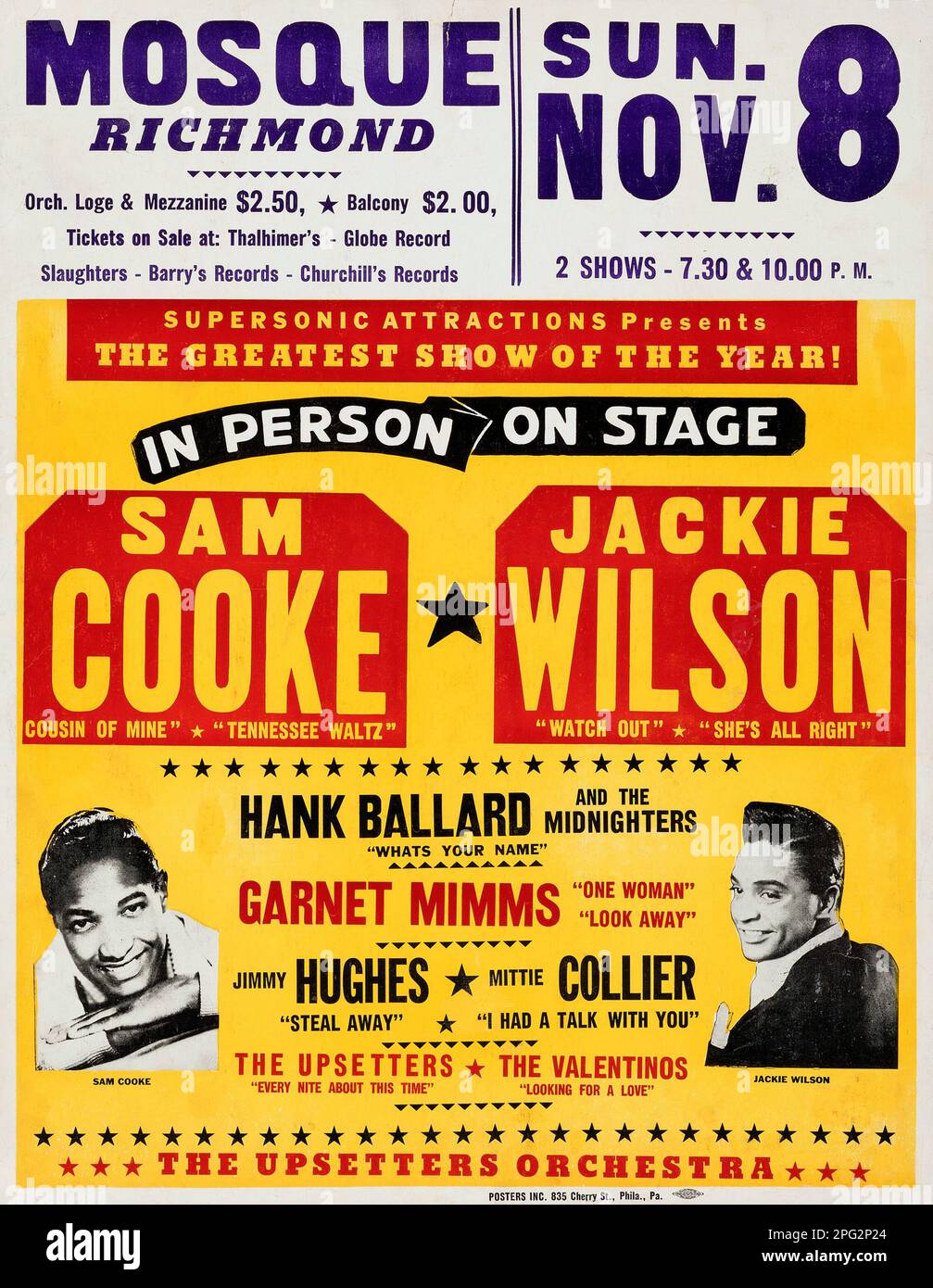 Mosque Richmond - Sam Cooke, Jackie Wilson 1964 Richmond, VA Jumbo ...