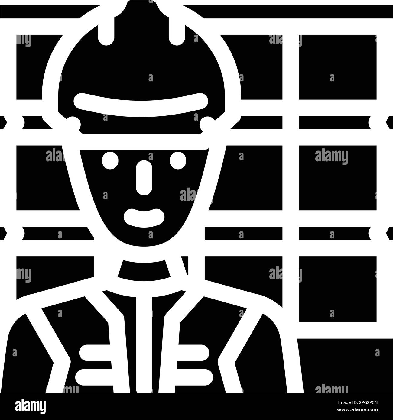 engineer construction worker glyph icon vector illustration Stock ...