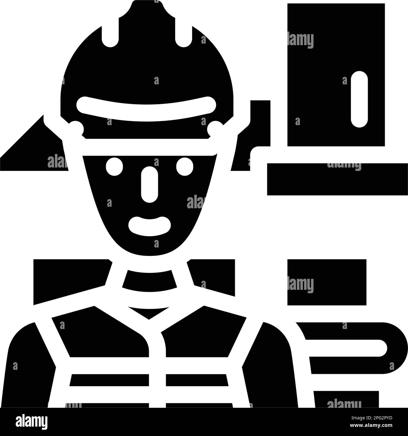 Black female factory worker Stock Vector Images - Alamy