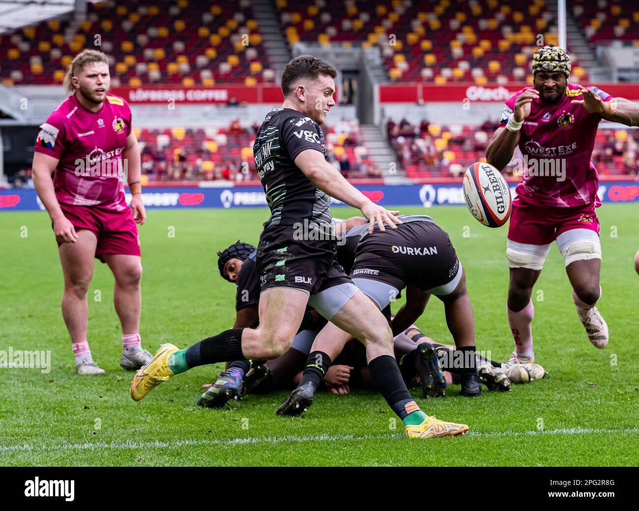 LONDON, UNITED KINGDOM. 19th, Mar 2023. Hugh O’Sullivan of London Irish ...