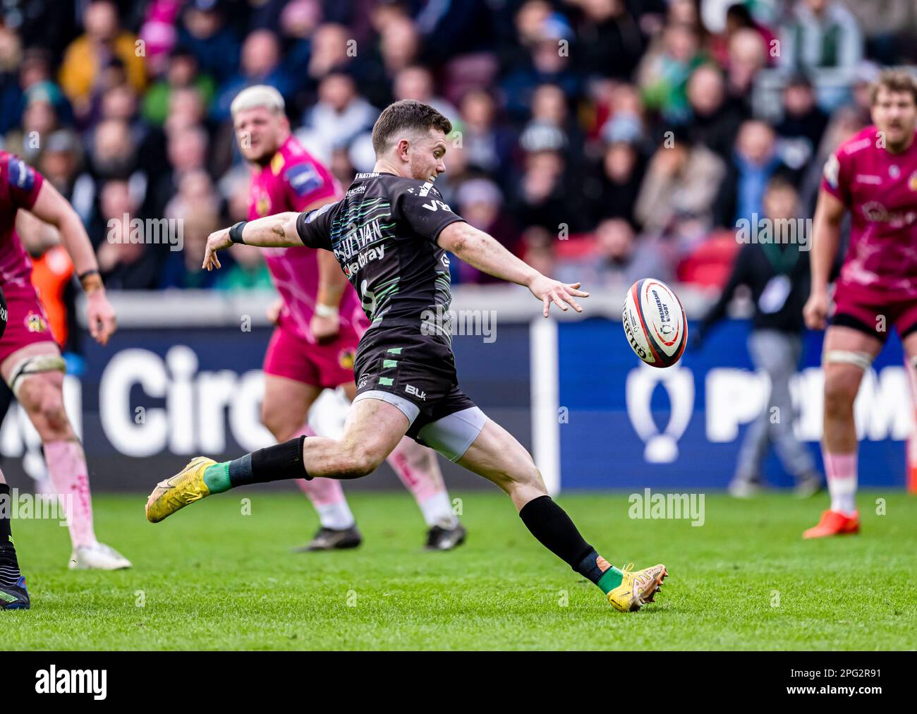 LONDON, UNITED KINGDOM. 19th, Mar 2023. Hugh O’Sullivan of London Irish ...