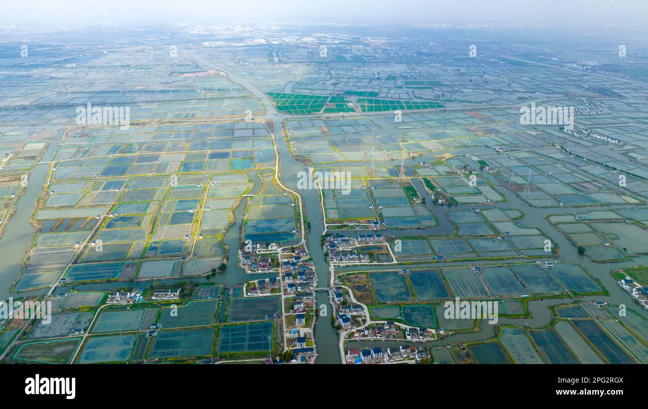 KUNSHAN, CHINA - MARCH 12, 2023 - Aerial photo taken on March 12, 2023 ...