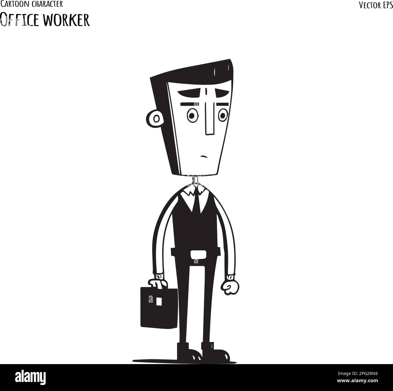 Cartoon Office Workers Clipart