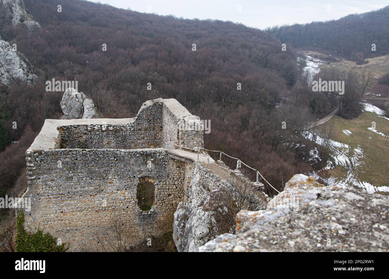The complex of the old town of Veliki Kalnik, from which one of the ...